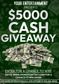 Cash Giveaway Template | PosterMyWall