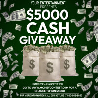 Cash Giveaway Template | PosterMyWall