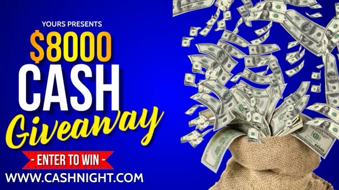 Cash Giveaway Digital Display (16:9) Template | PosterMyWall