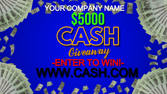 Copy of Cash Giveaway Digital Display (16:9) | PosterMyWall