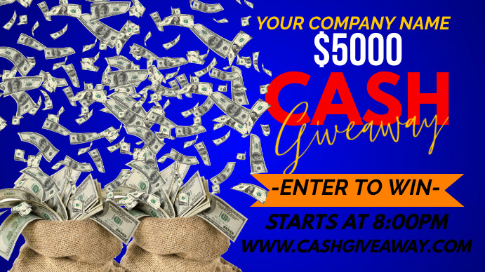 Copy of Cash Giveaway Digital Display (16:9) | PosterMyWall