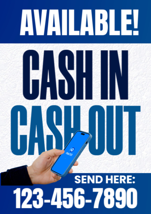 Modèle Cash In and Cash Out Poster Ads | PosterMyWall