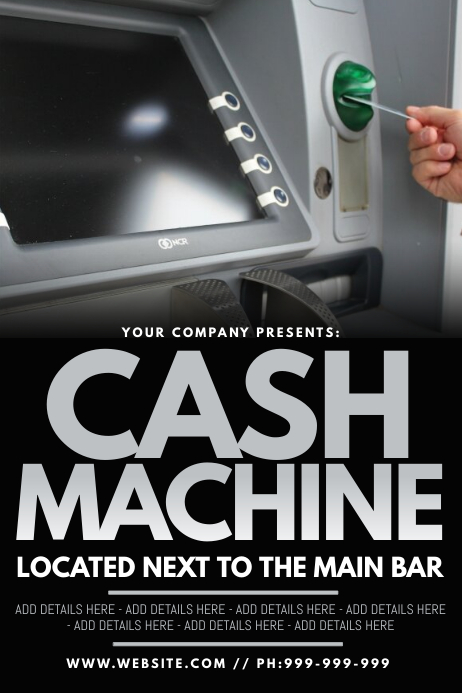 Copy of Cash Machine Poster | PosterMyWall