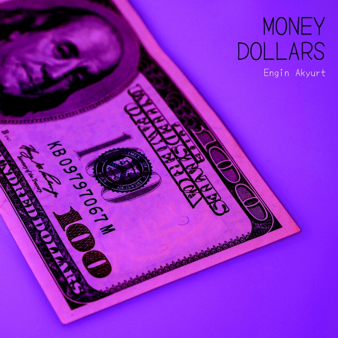 Modèle Cash Money Dollars Violet Mixtape Cd Cover | PosterMyWall