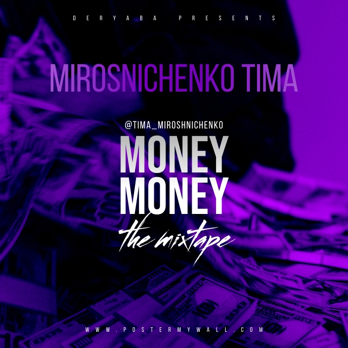 Copy of Cash Money Dollars The Mixtape CD Cover | PosterMyWall