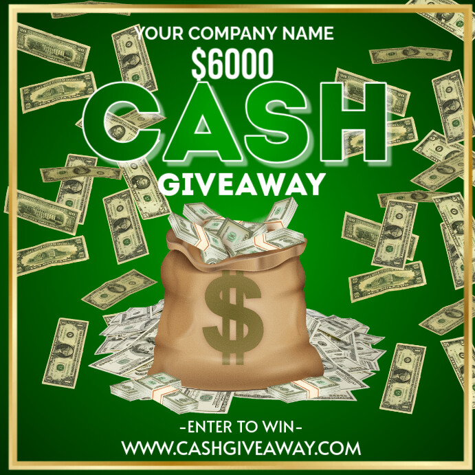 Cash Prize Template | PosterMyWall