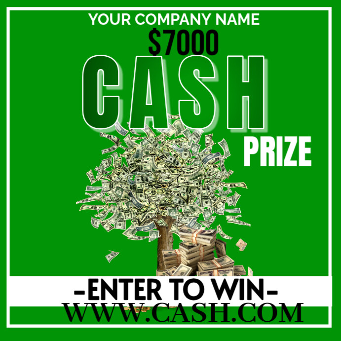 Cash Prize Template Instagram Post | PosterMyWall