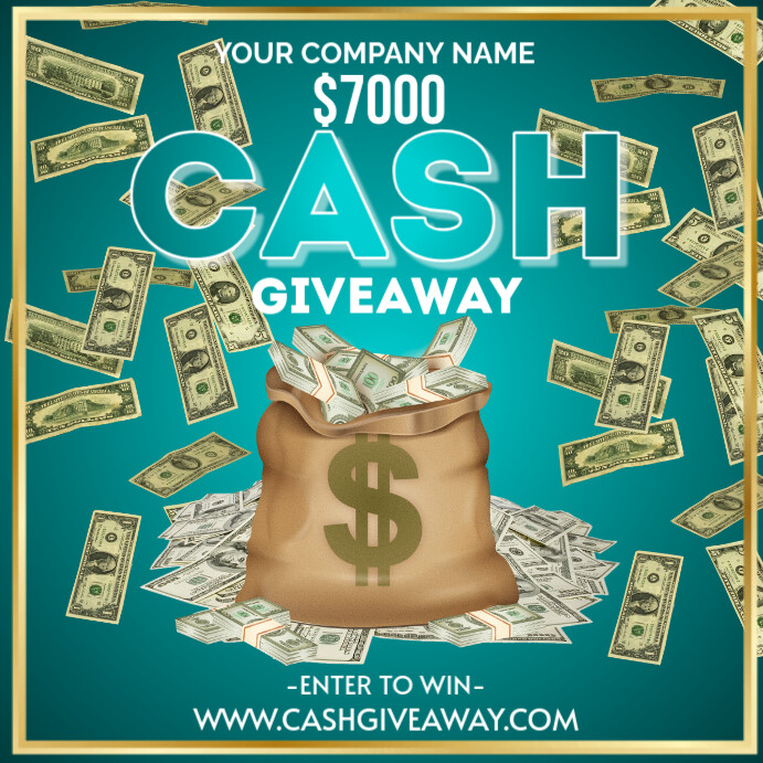 Cash Prize Template Instagram Post | PosterMyWall