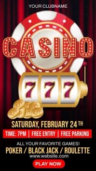 Casino Party Ads Template | PosterMyWall