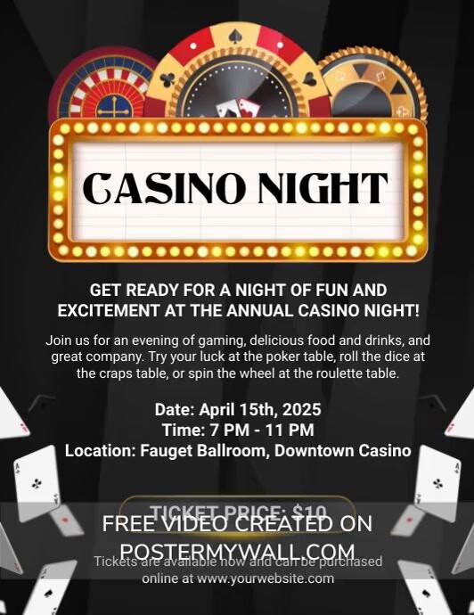 Casino Ads Template | PosterMyWall