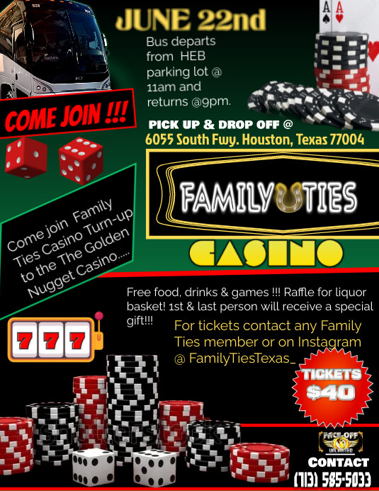 CASINO BUS TRIP Template | PosterMyWall