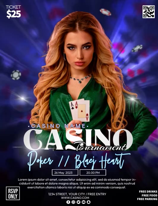 Copy of Casino Card Games Video Ads | PosterMyWall