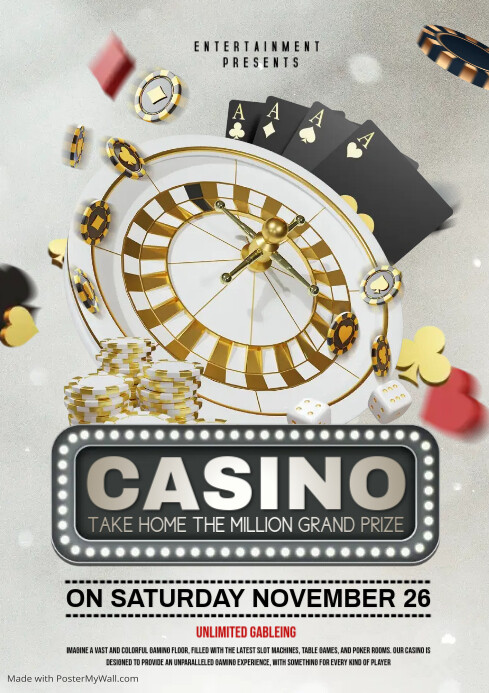 casino Template | PosterMyWall