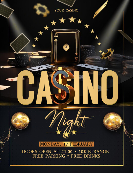 Casino Flyer Template | PosterMyWall