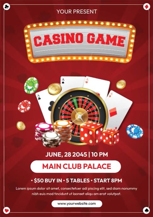 Plantilla de Casino Flyer Template | PosterMyWall
