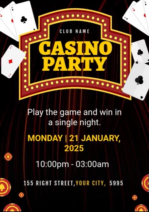 Casino Game Ads Template | PosterMyWall