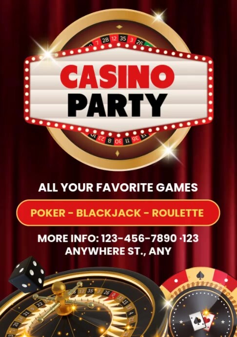 Casino Game Party Template | PosterMyWall