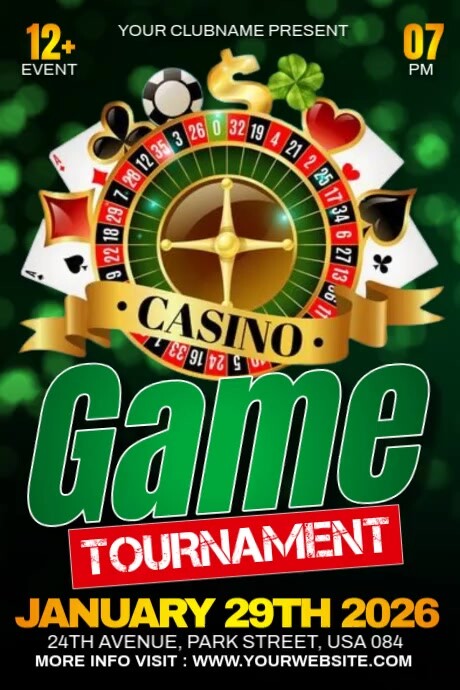Copy of Casino Game Tournament | PosterMyWall