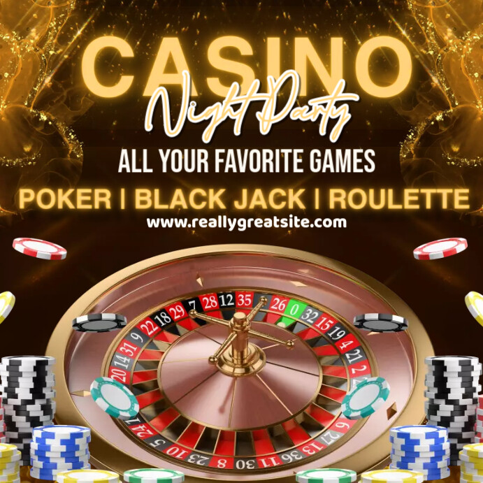 Casino Night Party Template | PosterMyWall