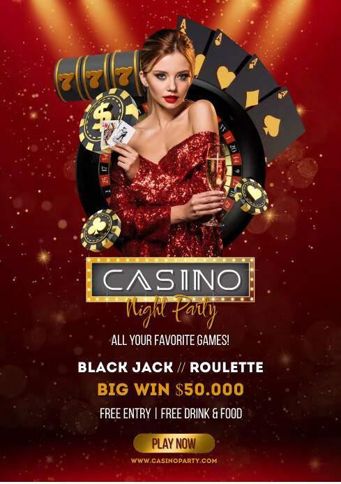 Casino Night Party Template | PosterMyWall