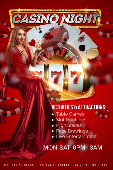 Casino night post template | PosterMyWall