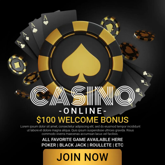 Casino Online Social Media Post Template | PosterMyWall