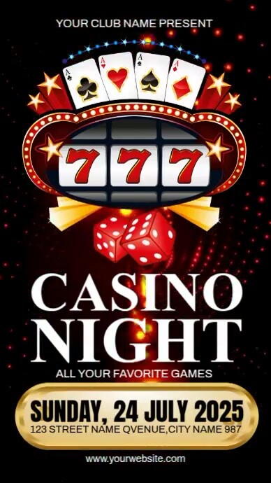 Casino Party Ads Template | PosterMyWall