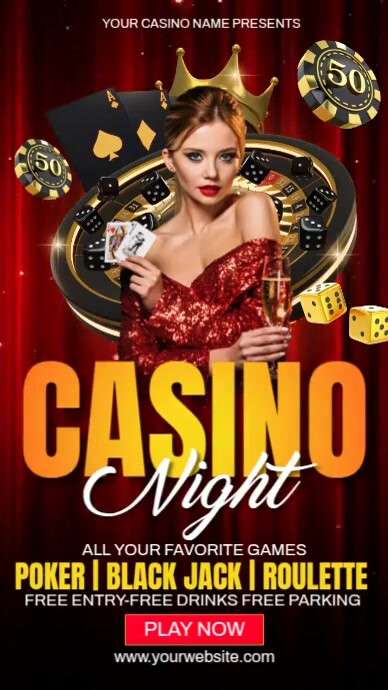 Casino Party Ads Template | PosterMyWall