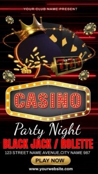 Casino Party Ads Template | PosterMyWall
