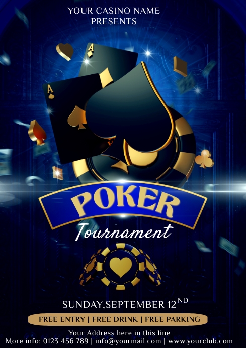 CASINO PARTY TEMPLATE | PosterMyWall