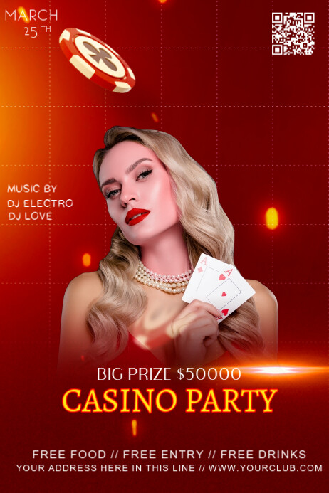 CASINO PARTY TEMPLATE | PosterMyWall