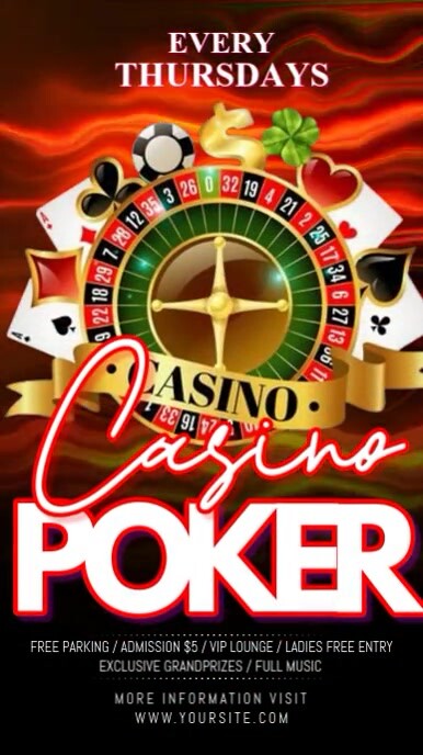 Plantilla de Casino Poker Ads | PosterMyWall