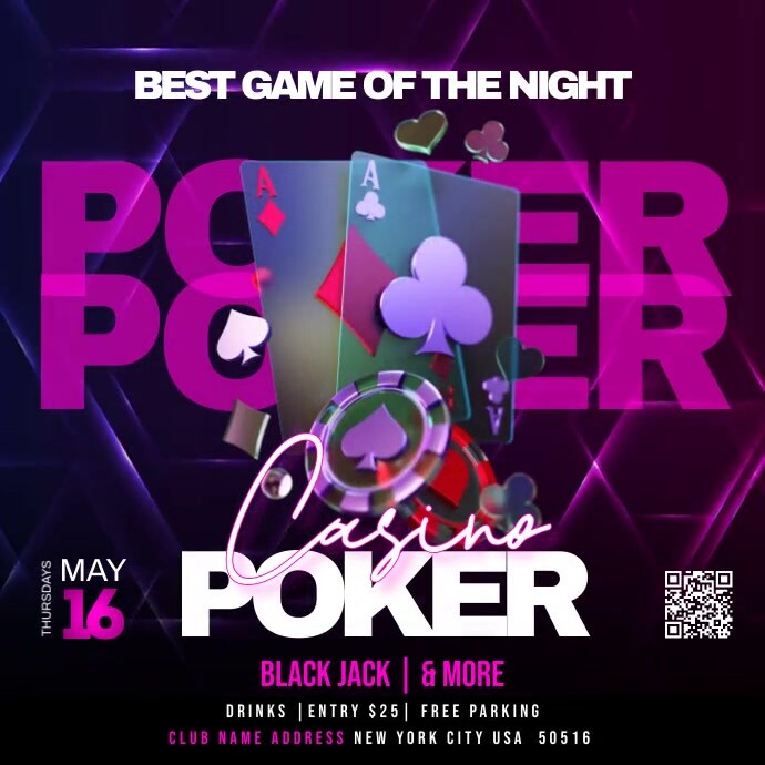 Casino Poker Template | PosterMyWall