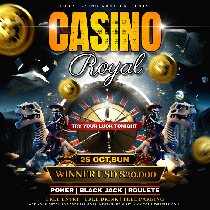 casino royal flyer Template | PosterMyWall
