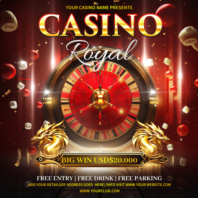 casino royal flyer template | PosterMyWall
