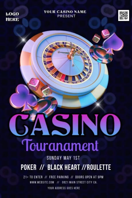 Plantilla de Casino Tournament Ads | PosterMyWall