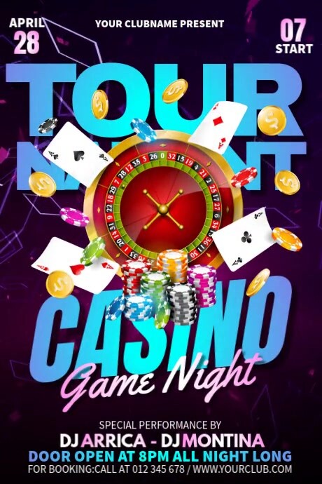 Casino Tournament Template | PosterMyWall