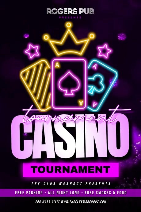 Casino Tournament Video Template | PosterMyWall