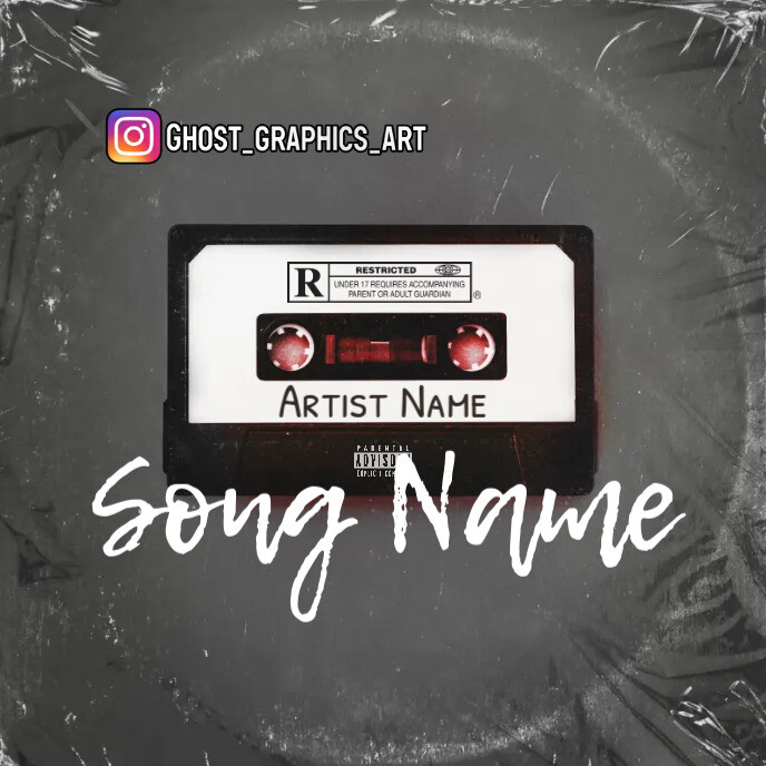 Modèle Casset Couverture Musique Pochette D'album Trap Mixtape Rap ...