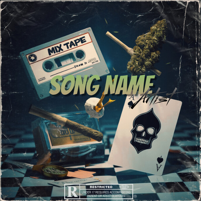 Cassette Album Cover Template | PosterMyWall