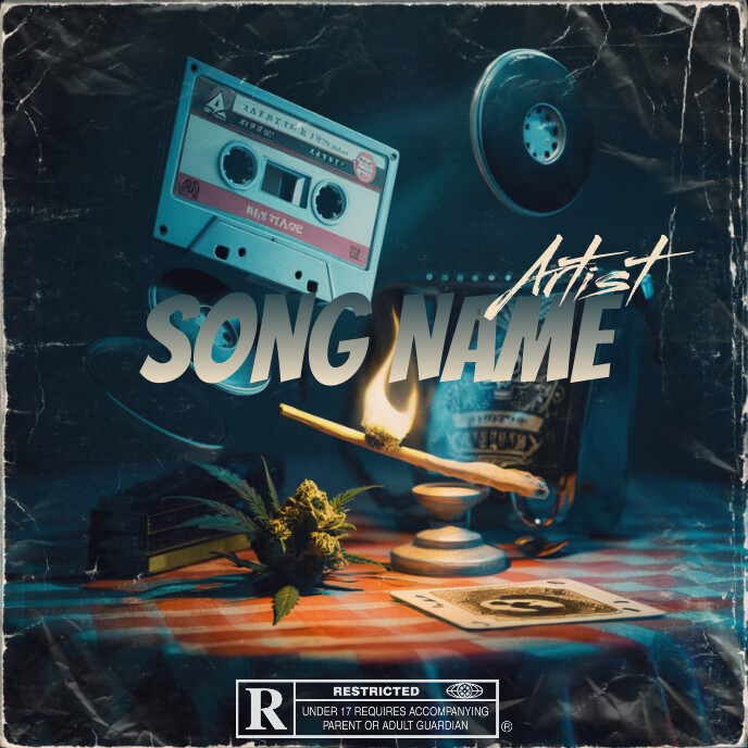 Cassette Album Cover Template | PosterMyWall