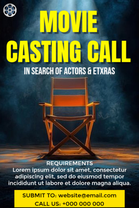 Casting Call Flyer Template | PosterMyWall