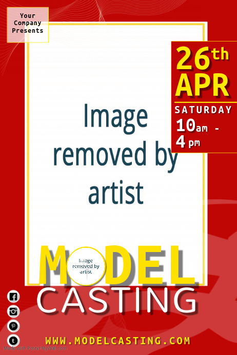 casting6 Template | PosterMyWall