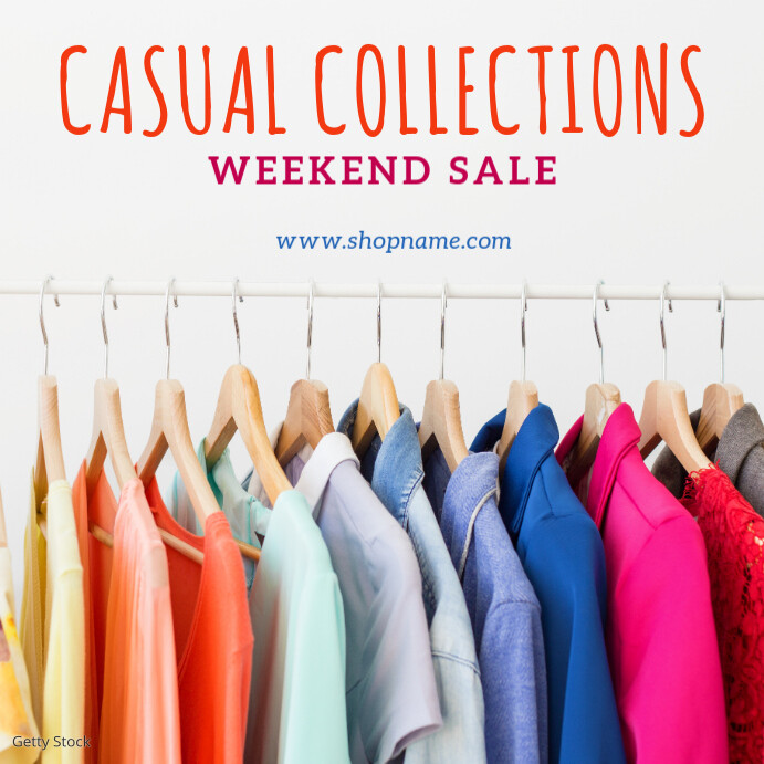 Plantilla de De Ropa Casual | PosterMyWall