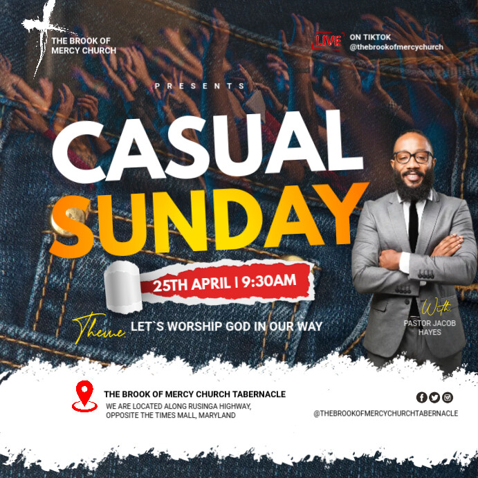 Casual Sunday Poster Template | PosterMyWall