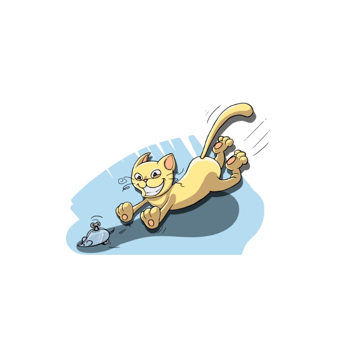 Cat catching mouse Template | PosterMyWall