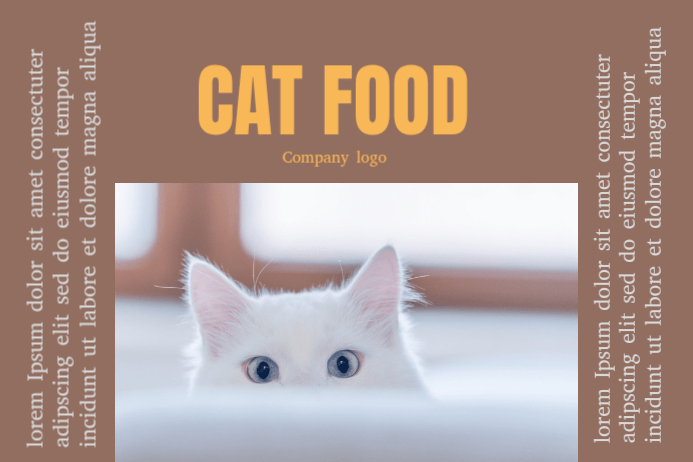 Cat food business Template | PosterMyWall