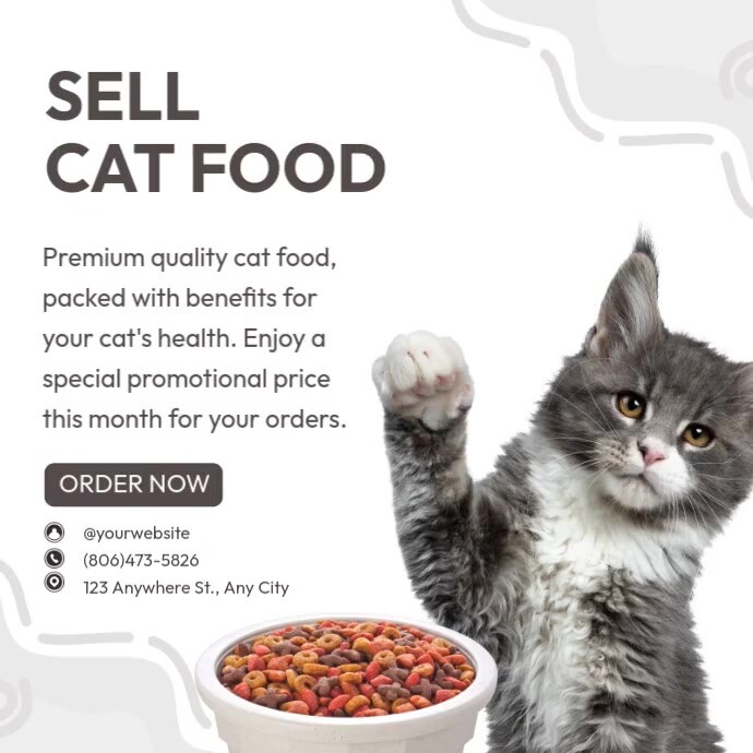 Copy of Cat Food Sale | PosterMyWall