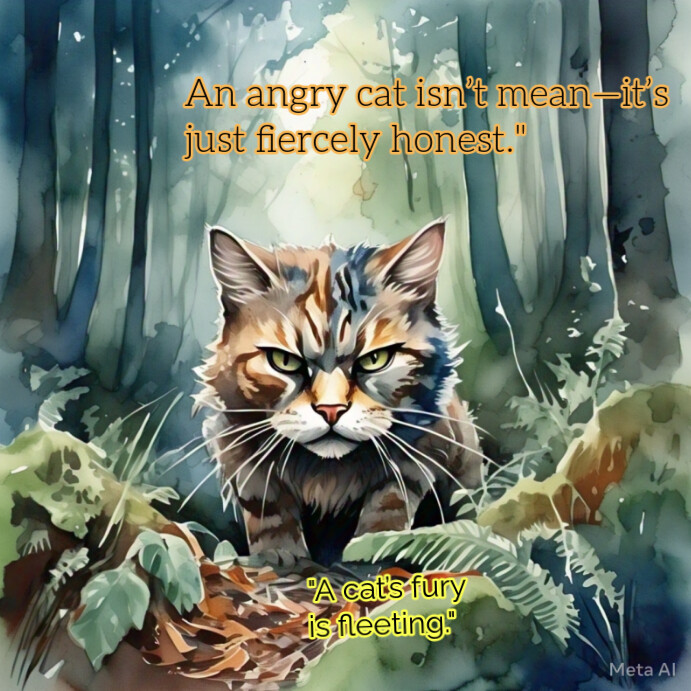 Cat inspirational quotes Instagram post Template | PosterMyWall
