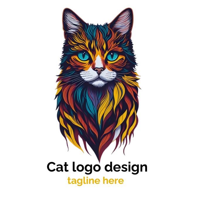 cat logo design Template | PosterMyWall